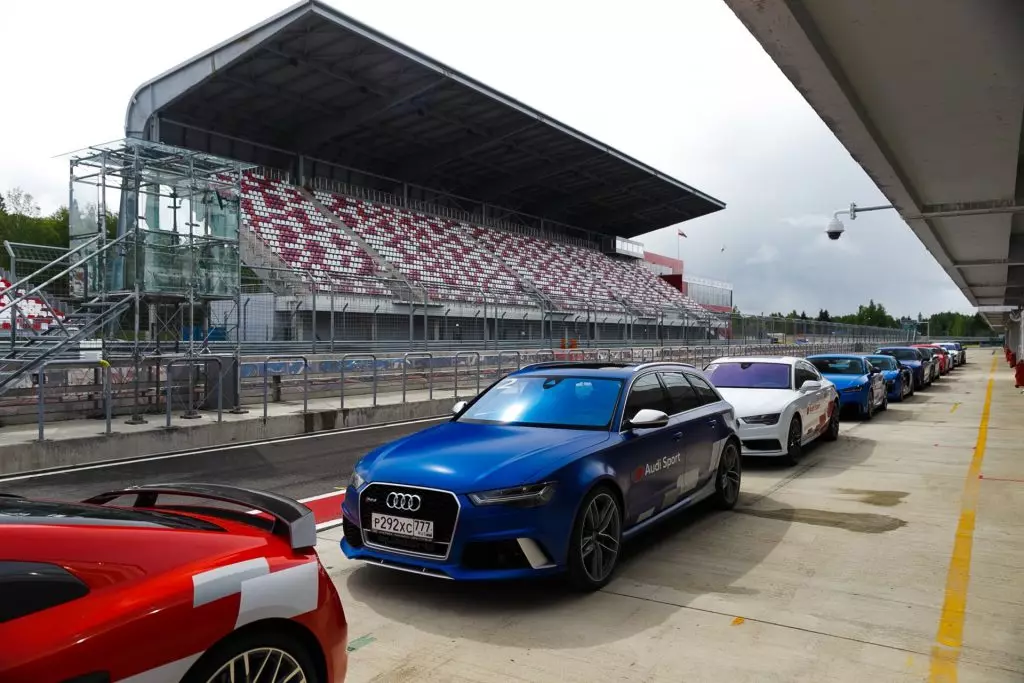 Running on Audi R8, RS7, RS6 on the Moscow Raceway race track 8753_11