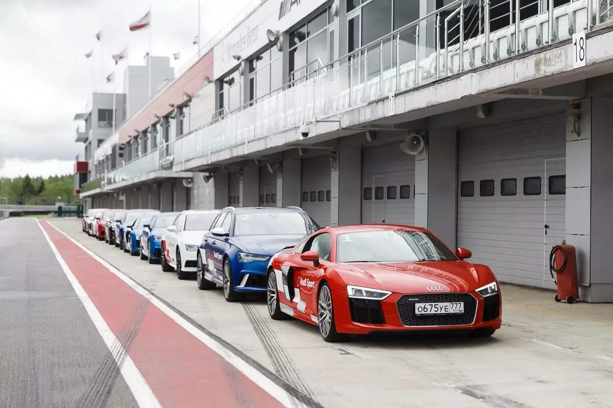 Running on Audi R8, RS7, RS6 on the Moscow Raceway race track 8753_36