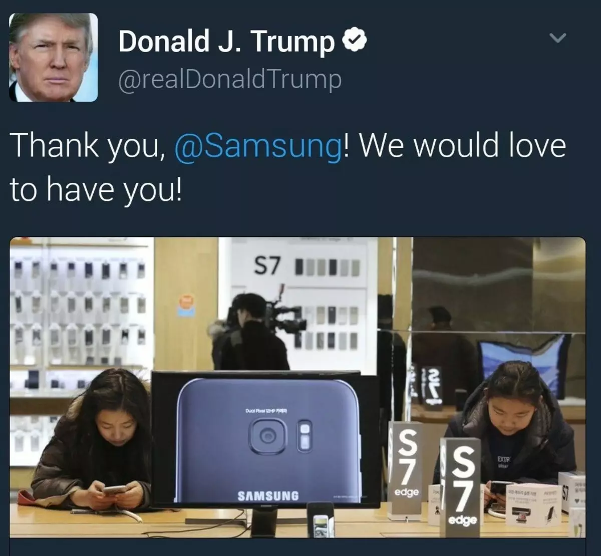 Samsung- ը ցանկանում է սարքավորումներ հավաքել ԱՄՆ գործարաններում 9513_1
